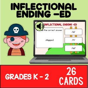 Inflectional Ending -Ed Task Cards Which sound does the -ed - Boom Cards