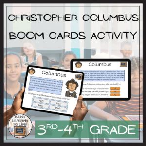 Christopher Columbus Comprehension Activity - Boom Cards