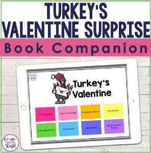 Turkey's Valentine Surprise Book Companion - Boom Cards