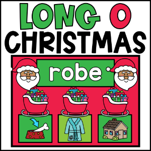 Christmas Long O Words - Boom Cards