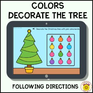 Decorate the Christmas Tree Color Matching - Boom Cards