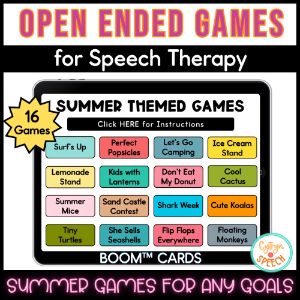 Find Boom Cards games and activities