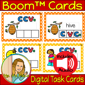Word Practice/cvc silent e - Boom Cards