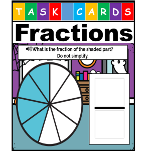 Fractions With Denominators to Ten - Boom Cards