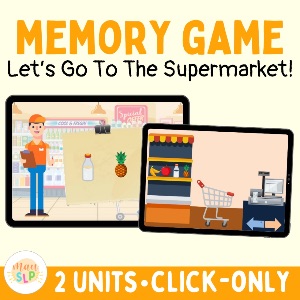 Memory Game 2 units Supermarket - Boom Cards