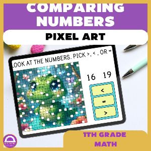 Comparing Numbers Pixel Art >