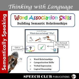 Word Association Skills - What Does Not Belong and Why? - Boom Cards