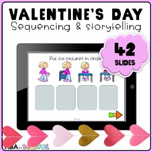 Valentines Day Sequencing and Story Retell Preschool and Speech ...