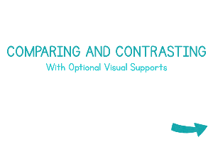 Comparing and Contrasting with Optional Visual Supports - Boom Cards