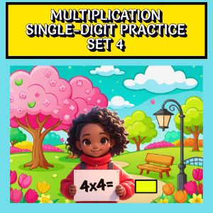 Math Single Digit Multiplication Set 4 - Boom Cards