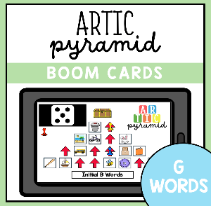 Articulation Pyramid - G Words - Boom Cards