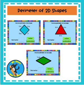 Perimeter of 2D Shapes - Boom Cards