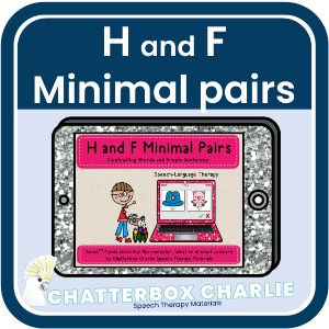 H and F Minimal Pairs - Boom Cards