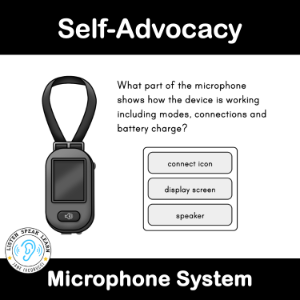 Self Advocacy Microphone Parts Touchscreen - Boom Cards
