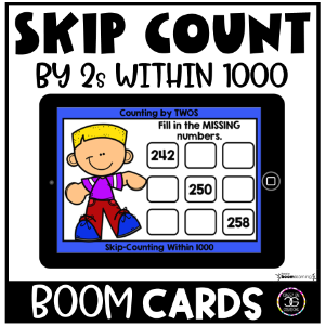 Skip Counting By 2 Within 1000 Second Grade Math - Boom Cards