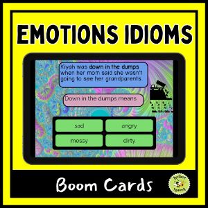 Emotions Idioms in Context - Boom Cards