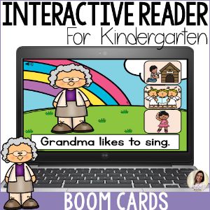 Interactive Emergent Reader Verbs - Boom Cards